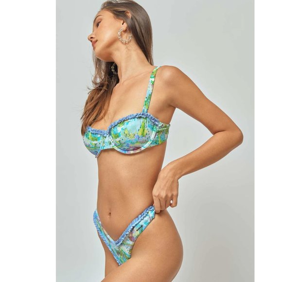 Blackbough | Swim | Set Blackbough Secret Garden Bikini Amelia Top Bottom Robyn Wrap Xxl | Poshmark